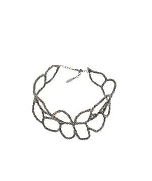 Brunello Cucinelli Beaded Necklace - Gray
