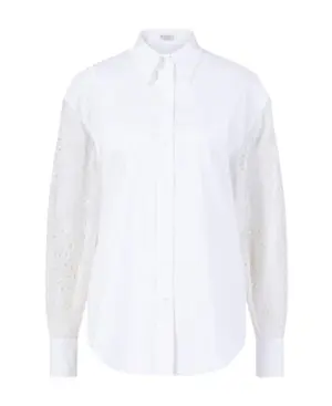Brunello Cucinelli Embroidered Long Sleeve Shirt