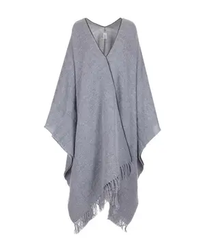 Brunello Cucinelli Monili Trim Fringed Knitted Poncho