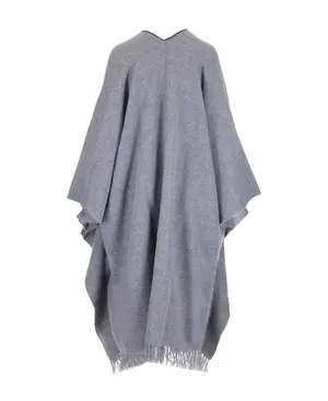Brunello Cucinelli Monili Trim Fringed Knitted Poncho