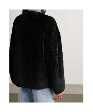 TOTEME Long-sleeved Fur Coat With Buckle Detail