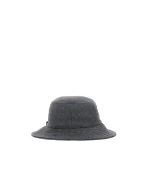 Brunello Cucinelli Monile Embellished Wide Brim Hat - Grey