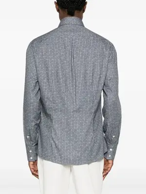 Brunello Cucinelli Graphic-print Cotton Shirt