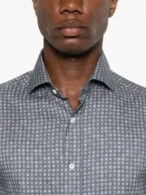 Brunello Cucinelli Graphic-print Cotton Shirt