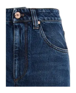 Brunello Cucinelli Logo Jeans