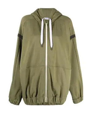 Brunello Cucinelli Embellished Sweatshirts Hoodies For Women