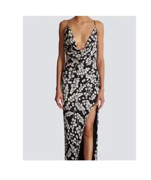 Balmain Printed Maxi Dress