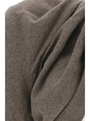 THE ROW Twisted Open-back Jumper - Brown