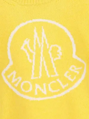 Moncler Logo Intarsia Wool Blend Pullover