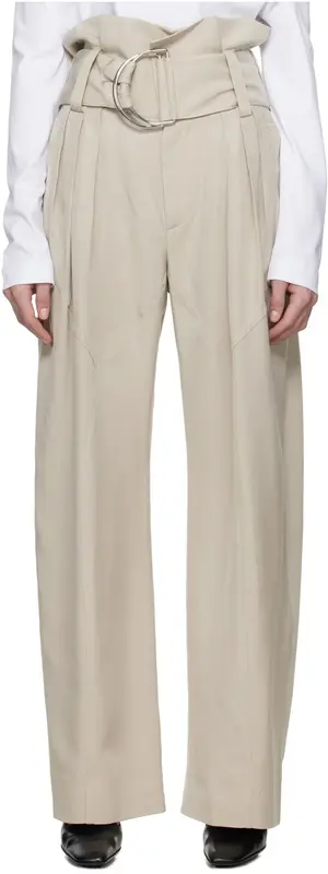 J.W.ANDERSON Jw Anderson Gathered Waist D-ring Trousers
