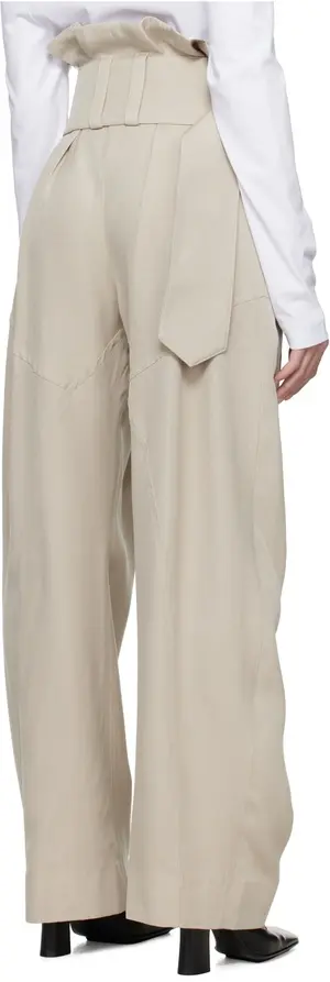 J.W.ANDERSON Jw Anderson Gathered Waist D-ring Trousers