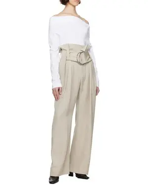 J.W.ANDERSON Jw Anderson Gathered Waist D-ring Trousers