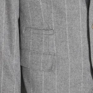 Brunello Cucinelli Single Breasted Tailored Blazer - Grey