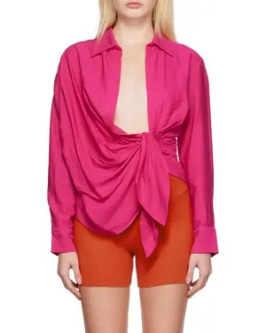 Jacquemus Bahia Knot-detail Shirt