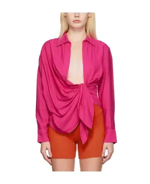Jacquemus Bahia Knot-detail Shirt