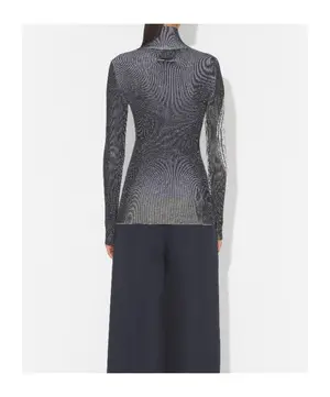 JEAN PAUL GAULTIER Laurel Stamp Jacquard Long Sleeve Sweater