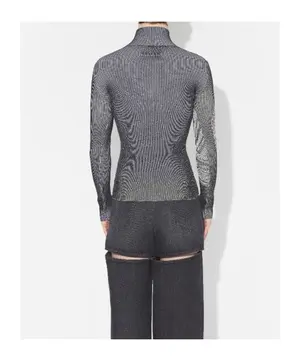 JEAN PAUL GAULTIER Laurel Stamp Jacquard Long Sleeve Sweater