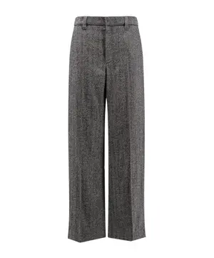 Brunello Cucinelli Straight Leg Herringbone Trousers