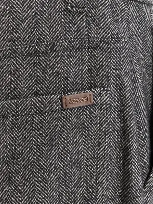 Brunello Cucinelli Straight Leg Herringbone Trousers