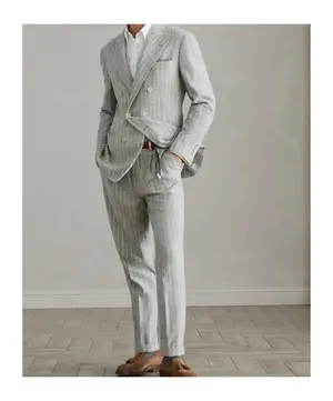 Brunello Cucinelli Striped Two-piece Tailored Suit