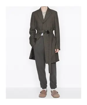 Dior Belted Wool Twill Coat