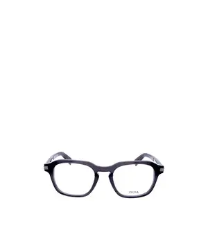 Zegna Rectangular Eyeglasses - Black