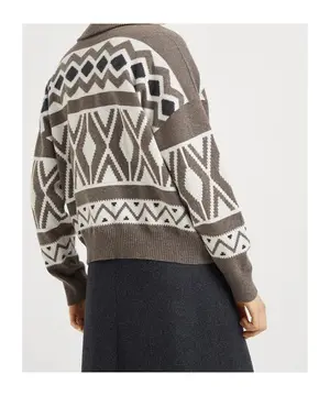 Brunello Cucinelli Jacquard Knit Jumper