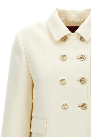 Gucci Collared Button-up Coat