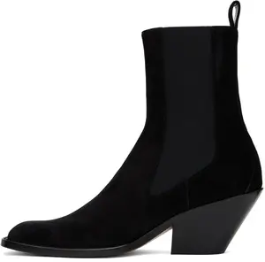 Khaite Austin Slip-on Square Toe Heeled Ankle Boots