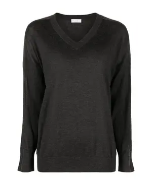 Brunello Cucinelli Monili Detail V-neck Sweater