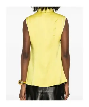 JIL SANDER Sleeveless Stand Collar Vest