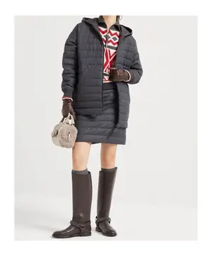 Brunello Cucinelli Quilted Mini Skirt