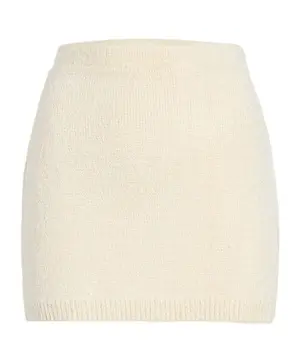 Khaite Darrion Mini Skirt - Cream