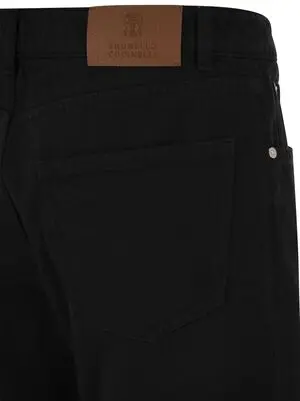 Brunello Cucinelli Straight Leg Jeans With Logo Detail