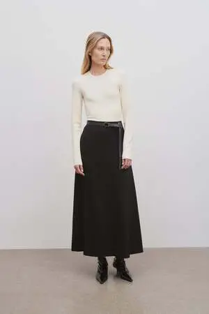 THE ROW Flores Zipped Skirt