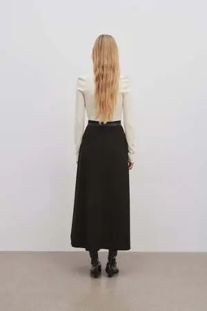 THE ROW Flores Zipped Skirt