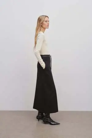 THE ROW Flores Zipped Skirt