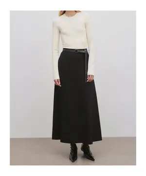 THE ROW Flores Zipped Skirt