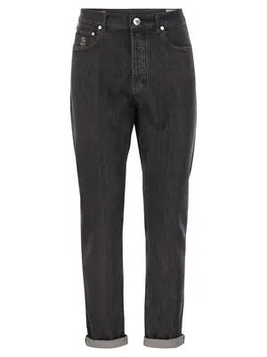 Men's High Waisted Jeans