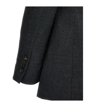 Brunello Cucinelli Single-breasted Blazer With Monile Embellishment