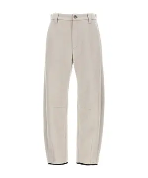 Brunello Cucinelli Buttoned Hem Trousers