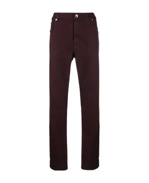 Brunello Cucinelli Straight-leg Jeans With Back Logo Patch - Black
