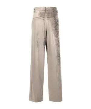Brunello Cucinelli Chenille Wide Leg Trousers