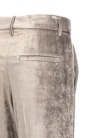 Brunello Cucinelli Chenille Wide Leg Trousers