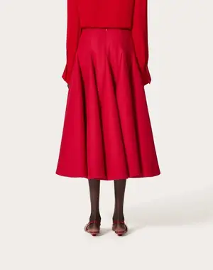 Valentino Garavani Crepe Couture Midi Skirt
