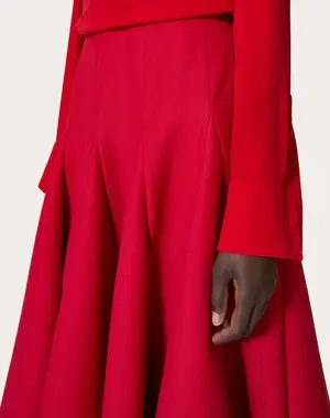 Valentino Garavani Crepe Couture Midi Skirt