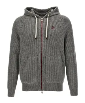 Brunello Cucinelli Embroidered Cardigans For Men