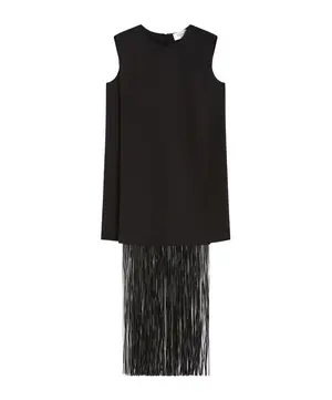 Sportmax Finnici Fringed Midi Dress