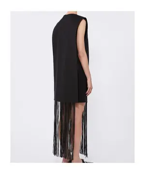 Sportmax Finnici Fringed Midi Dress