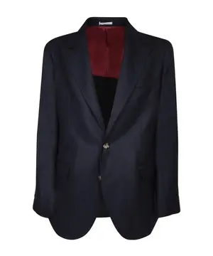 Brunello Cucinelli Single-breasted Tailored Blazer - Black